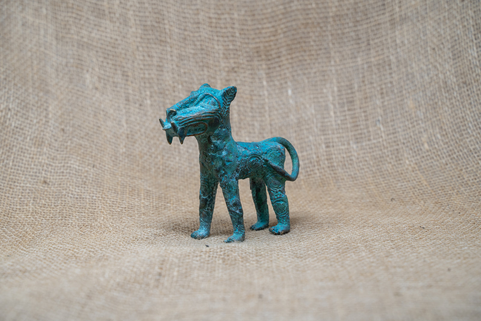 Benin Leopard sculpture - Bronze 56.18 - Botanical Boys