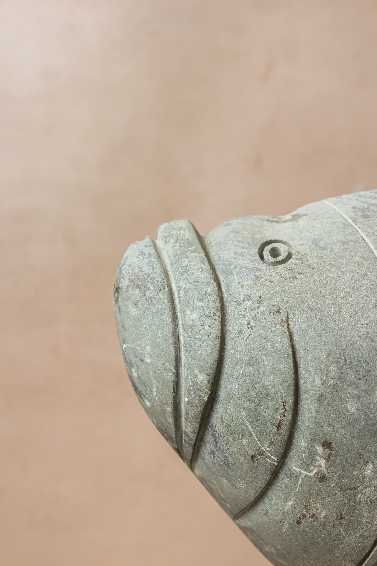 Stone Fish Sculpture - Zimbabwe - 35.8 - Botanical Boys