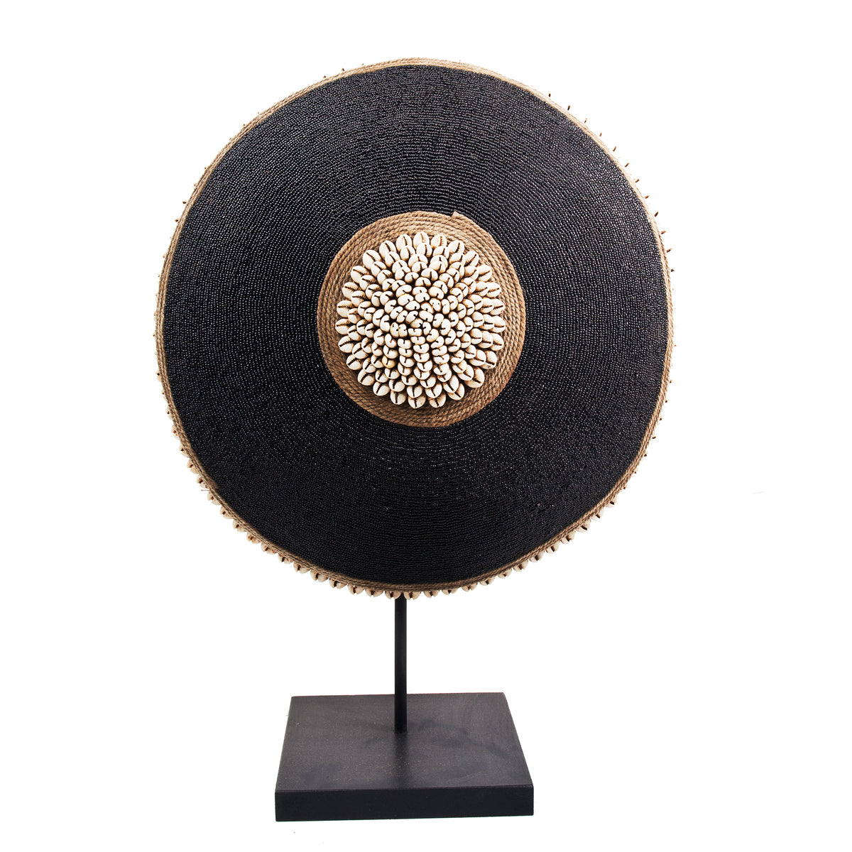 Cameroon Beaded Shield Round M 16D - Botanical Boys