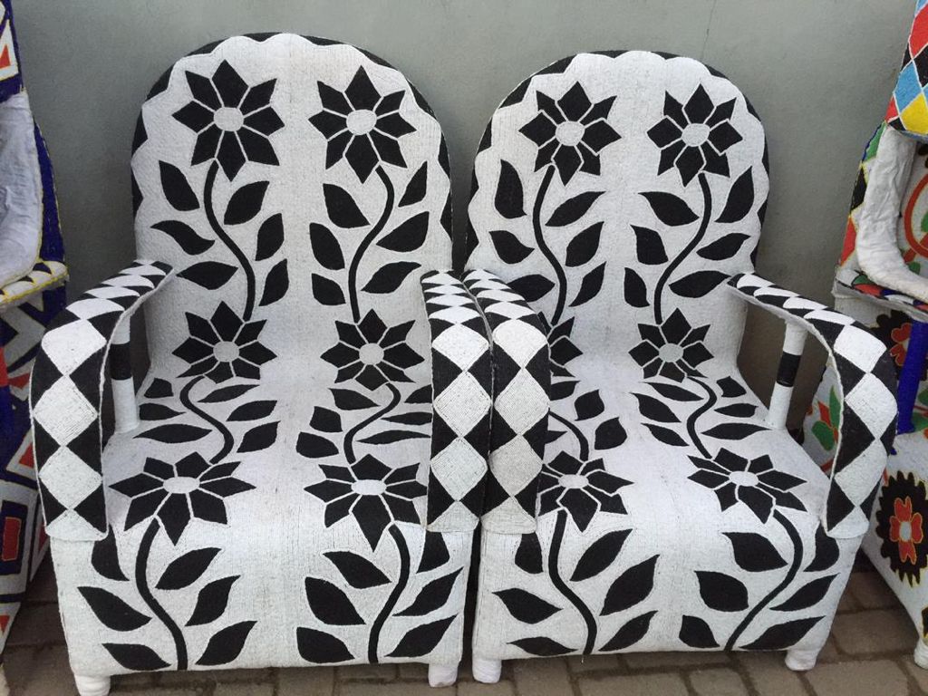 Yoruba Royal Beaded Chair for Mel - Botanical Boys