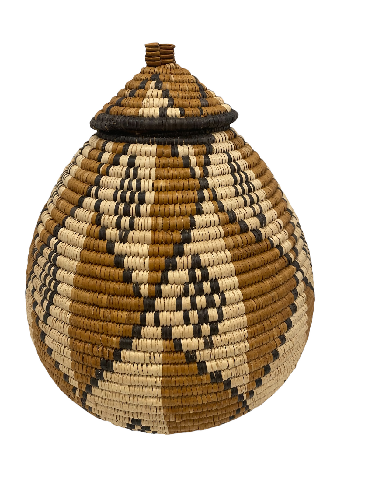 Zulu Ukhamba - traditional basket (TR9.10) - Botanical Boys