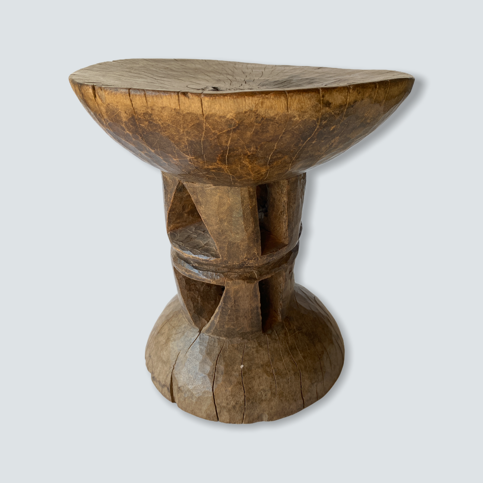 Vintage Tonga Stool - Zimbabwe - L (03) - Botanical Boys