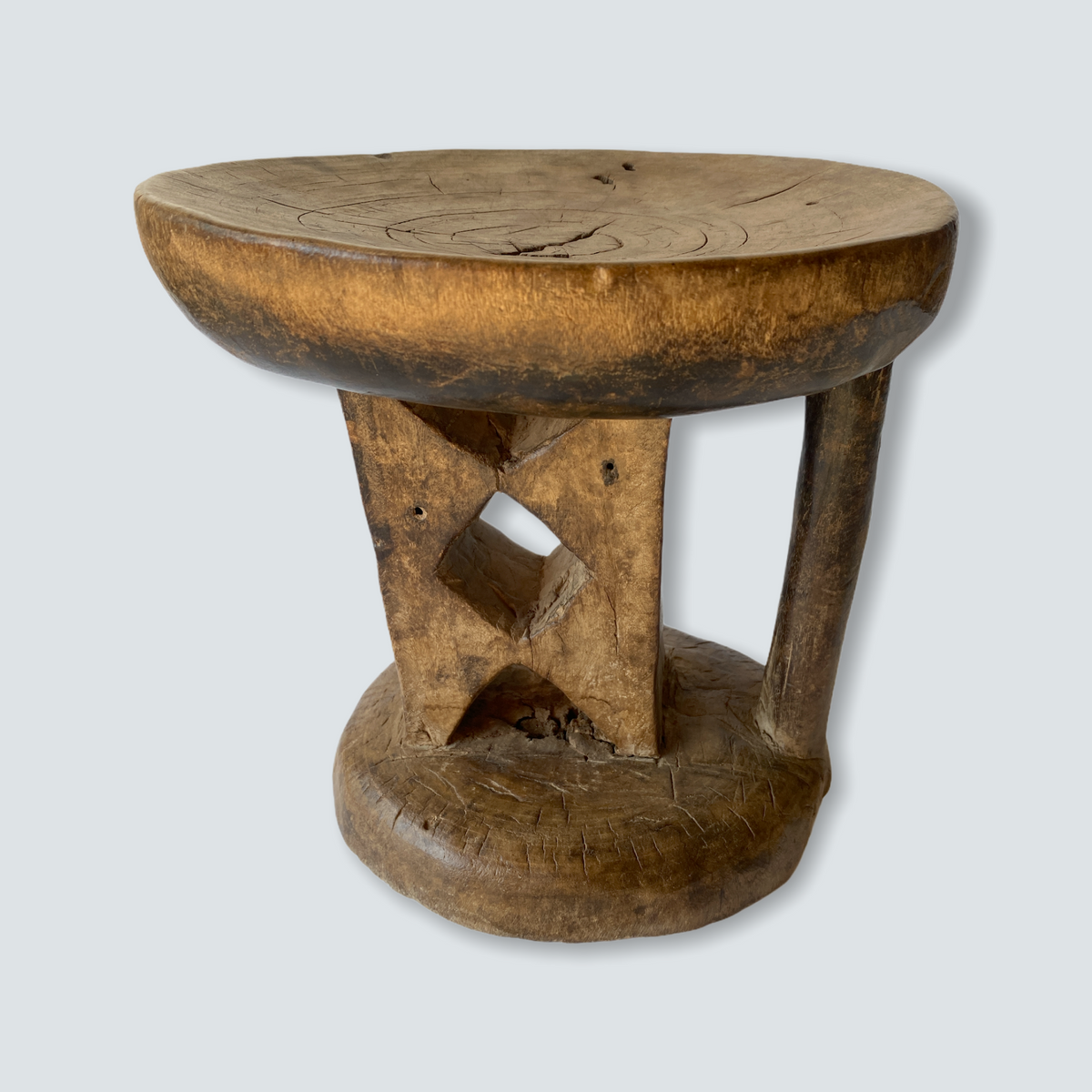 Vintage Tonga Stool - Zimbabwe - L (01) - Botanical Boys