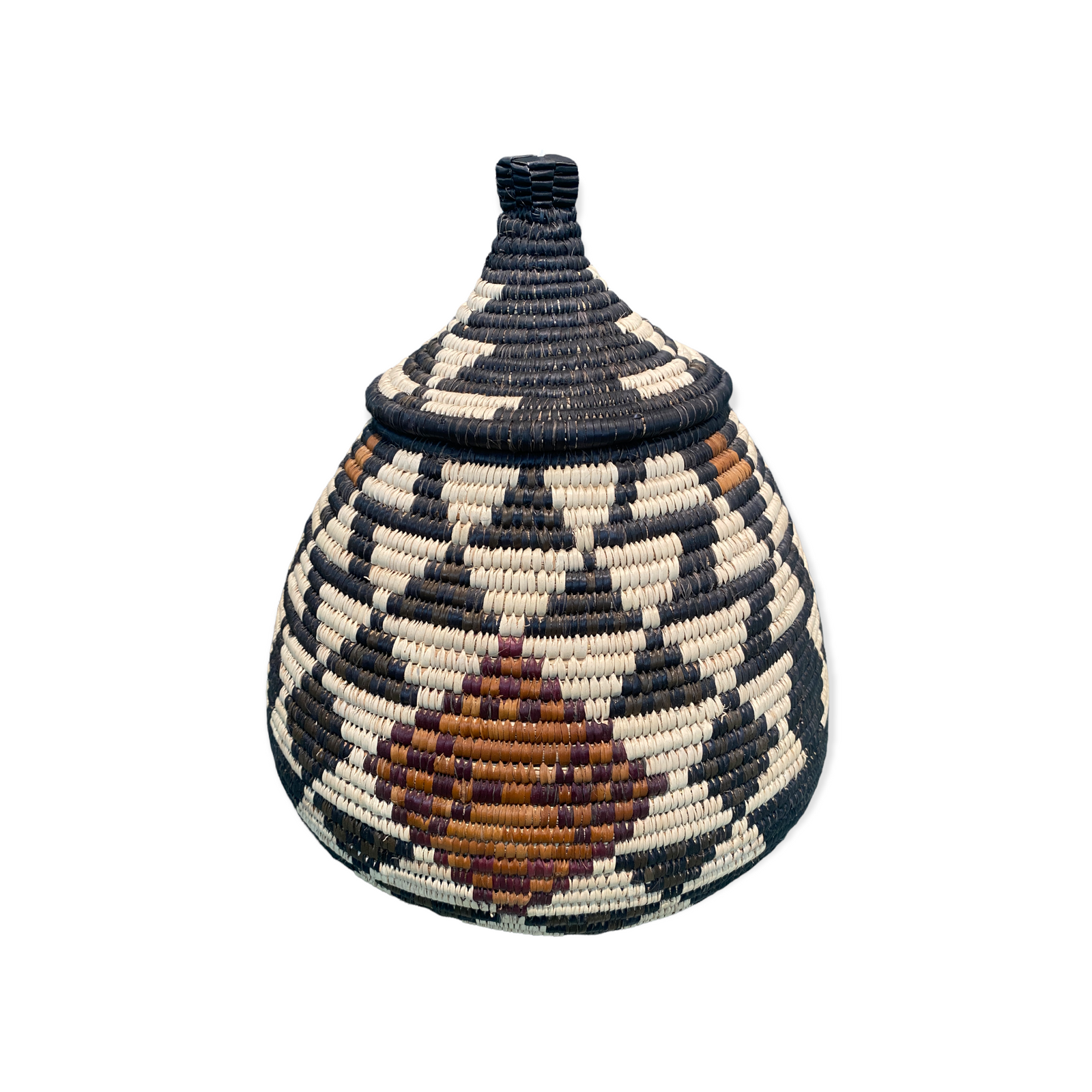 Zulu Ukhamba - traditional basket (22.2) - Botanical Boys