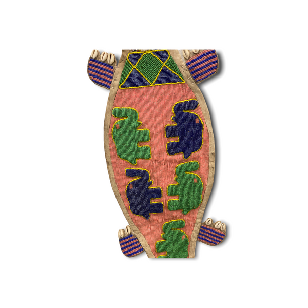 Yoruba Beaded Sash - Nigeria - Lizard (06) - Botanical Boys