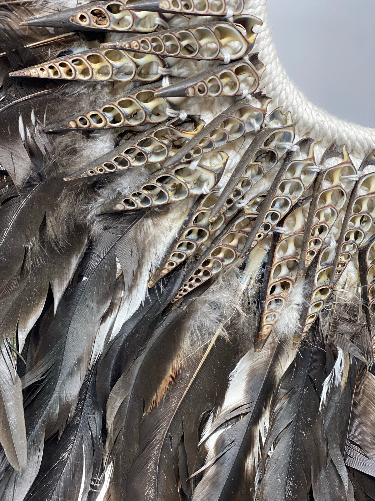 Handmade Feather & Shell necklace - Botanical Boys