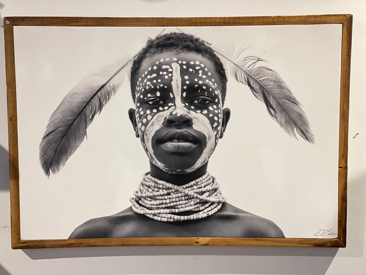 David Ballam - OMO 83 - Karo Boy, Omo Valley, Ethiopia - Botanical Boys
